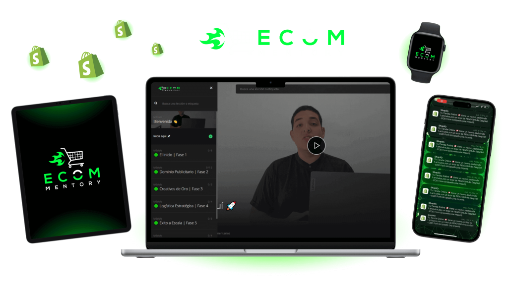 Ecom Mentory de Bruno Aguilar - Caja de Cursos